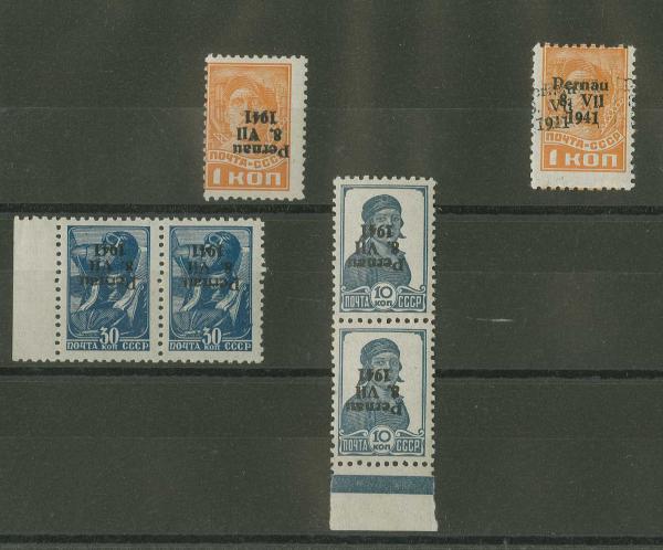 Stamp Auction - Bes. II. Weltkrieg Estland - Pernau - Auction #361, lot ...